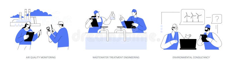 Wastewater Treatment Engineering Abstract Concept Vector Illustration ...
