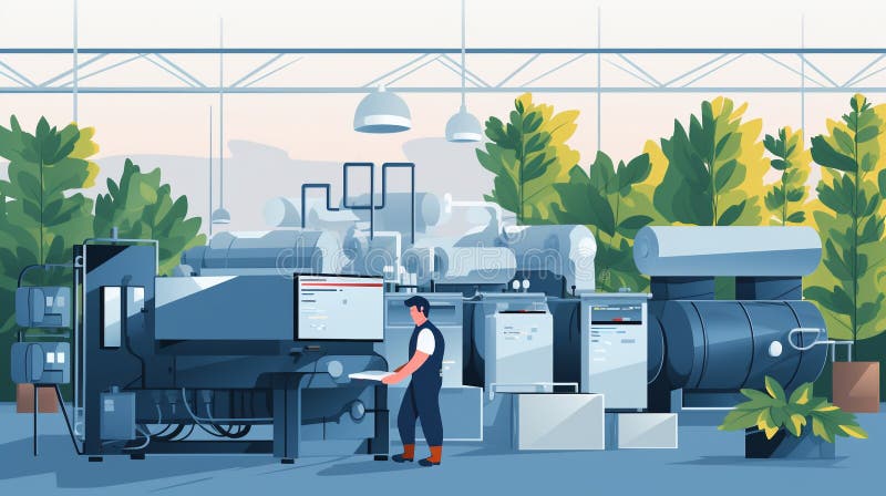 An Environmental Engineer Inspecting a Manufacturing Plant S Waste ...