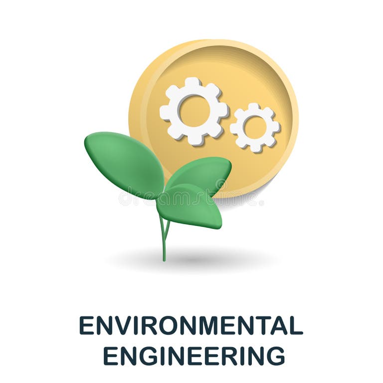 Environmental Engineering Icon. 3d Illustration from Global Warming ...