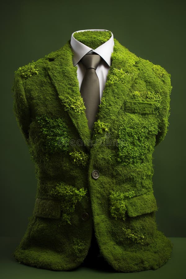 Environmental Friendly Business, with Business Suit Made from Green ...