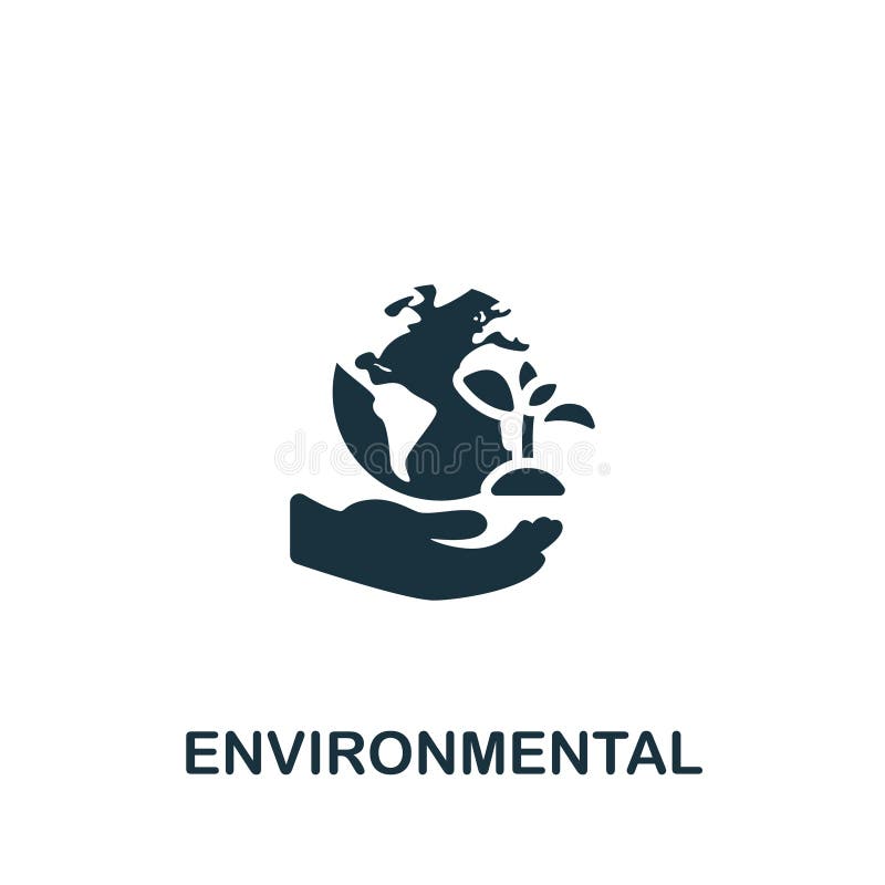 Environmental Icon. Monochrome Simple Sign from Engineering Collection ...