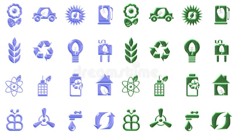 Environmental icons stock illustration. Illustration of auto - 27900466