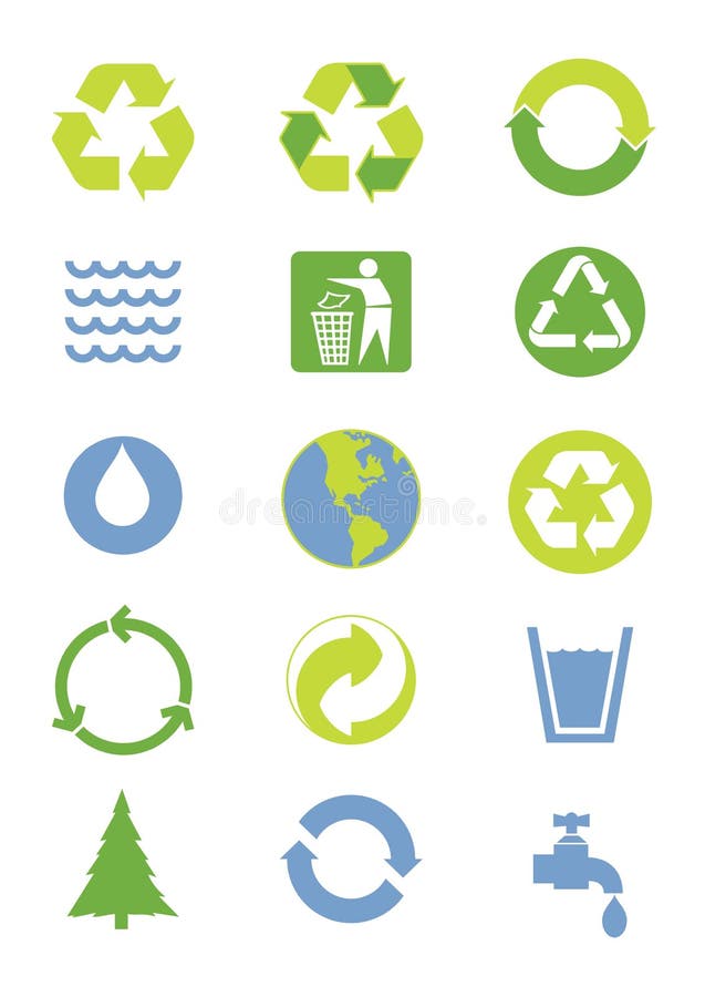 Environmental icons stock vector. Illustration of globe - 9193290
