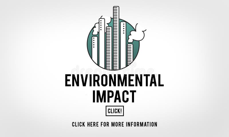 Environmental Impact Black Icon Concept. Environmental Impact Flat ...