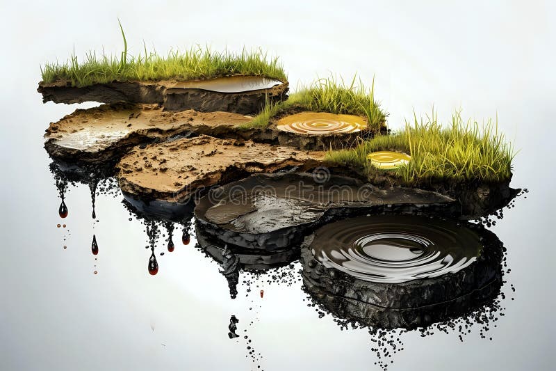 Environmental Impact: Crude Oil Extraction Depicts Soil Erosion and ... Environmental Impact: Crude Oil Extraction Depicts Soil Erosion and ...