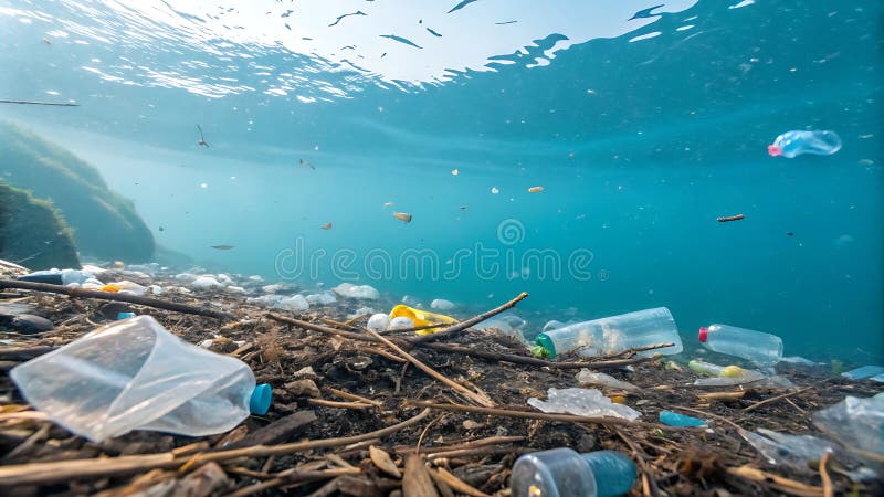 Environmental Impact of Plastic Litter Floating in River Water - Macro ...
