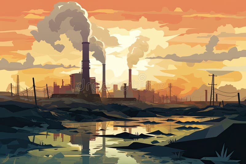 Environmental Industrial Pollution Environment AI Generated Stock ...