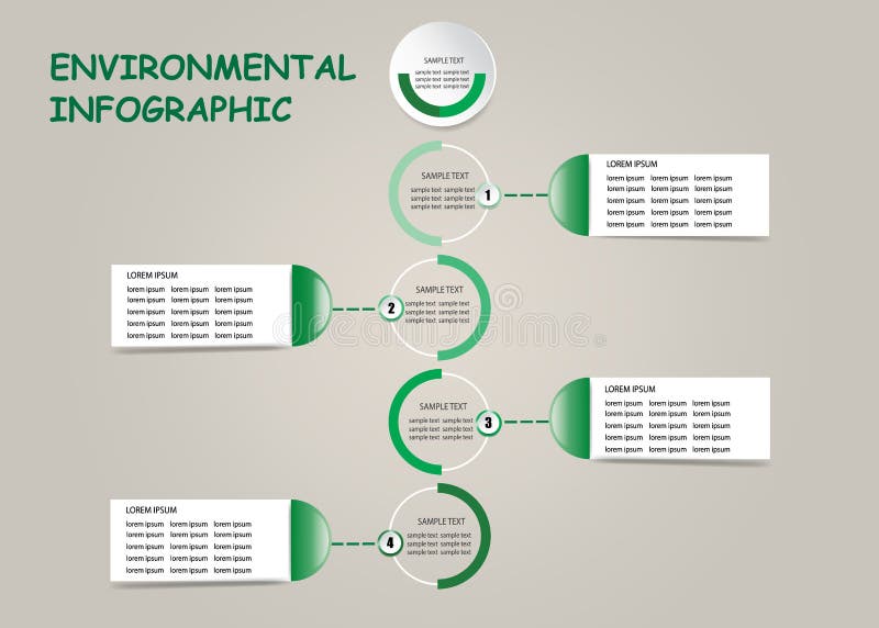 Environmental Infographic Template Ready for Your Use Stock Vector ...