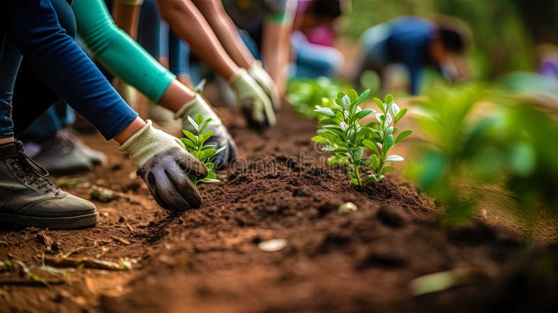 Environmental Interaction: a Close Plan for Planting Trees Stock ...