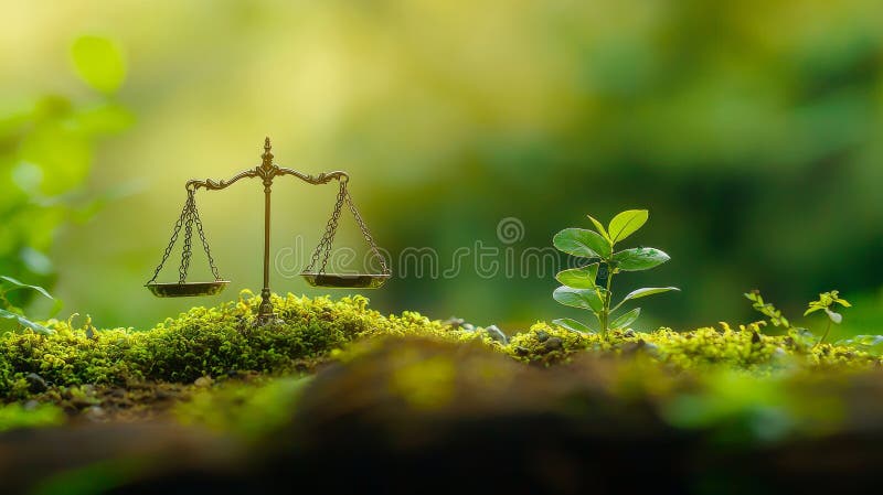 An Environmental Justice Symbol is a Balance Scale and a Tree Standing ...