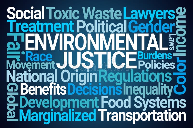 Environmental Justice Word Cloud Stock Illustration - Illustration of ...
