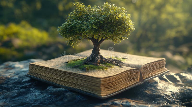 Environmental Law, a 3D Rendering of a Law Book Featuring a Tree ...