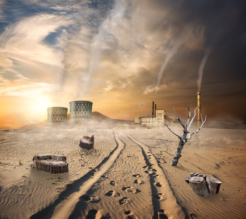 Environmental pollution stock image. Image of desert - 35929235