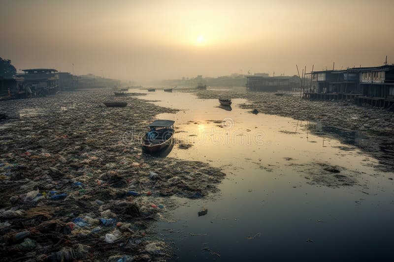 Environmental Pollution, a Large Industrial Enterprise Pollutes the Air ...