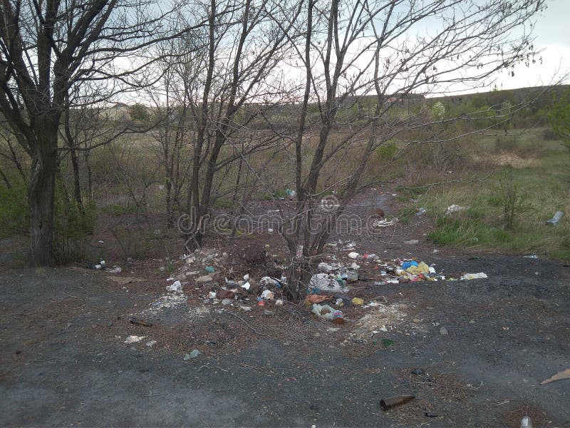 Environmental Pollution, People To Nature Stock Photo - Image of ...