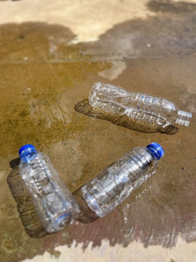 Environmental Pollution by Plastic Bottles Cause of Flooding Stock ...