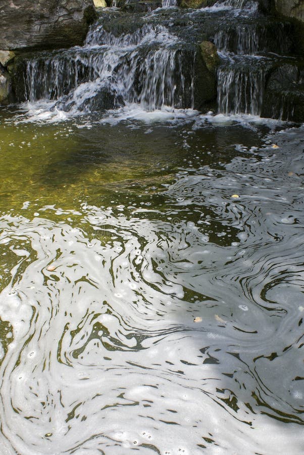 Waterfall pollution stock photo. Image of flowing, landscape - 11878364