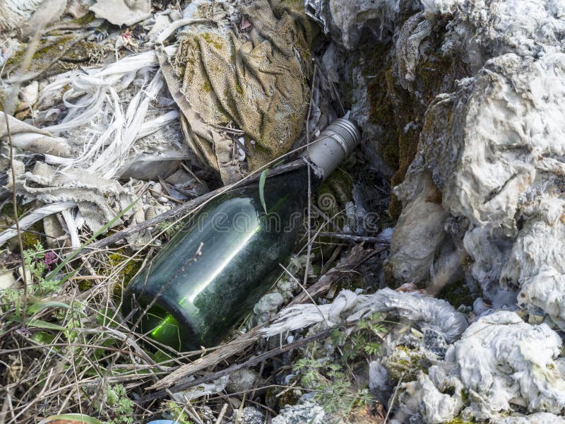 Environmental Problem. Wastes Which Contaminate Soils Stock Image ...