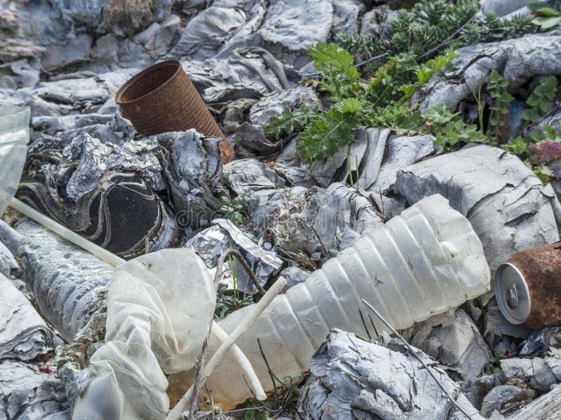 Environmental Problem. Wastes Which Contaminate Soils Stock Photo ...