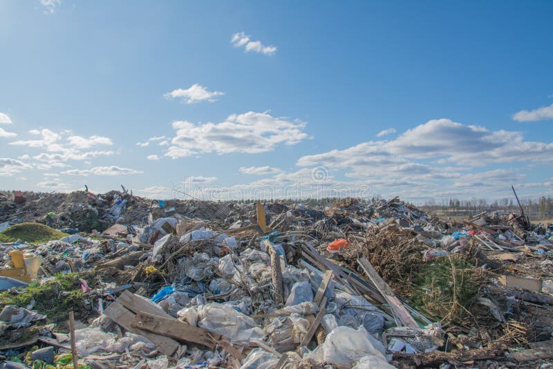 Environmental Problems City Waste Landscape Stock Image - Image of ...