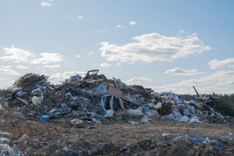Environmental Problems City Waste Landscape Stock Image - Image of ...