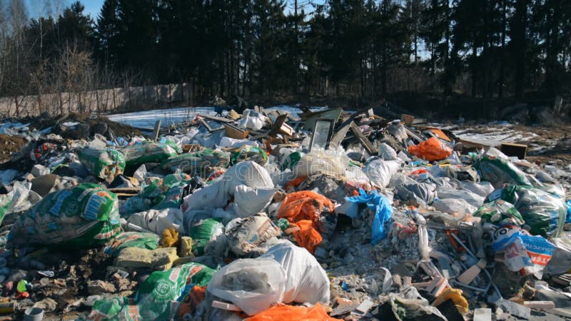 Environmental Problems Construction Debris on the Ground Stock Footage ...