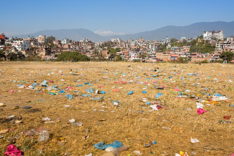 Environmental Problems in Kathmandu. Stock Image - Image of pollution ...