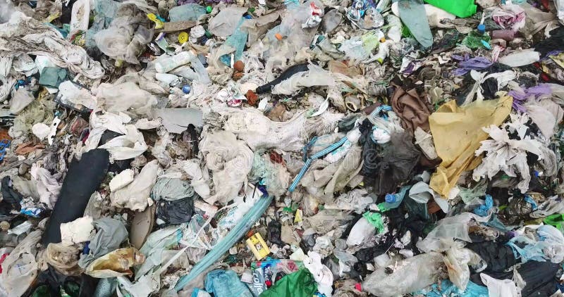 Environmental Problems. Lots of Discarded Food and Items. City Garbage ...