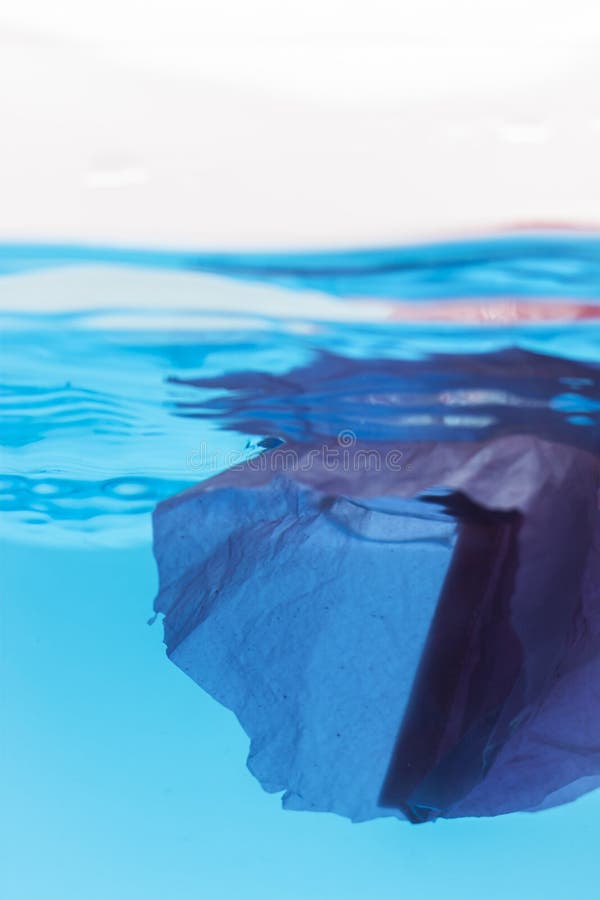 Environmental Problems of Plastic Pollution in Ocean Stock Photo ...