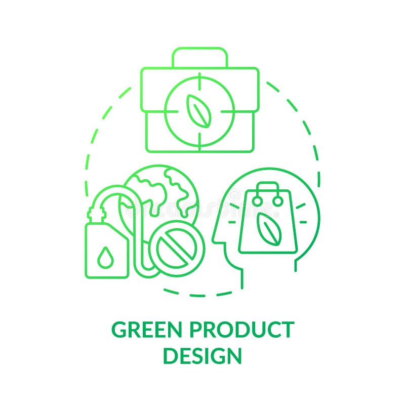 Environmental Product Design Green Gradient Concept Icon Stock Vector ...