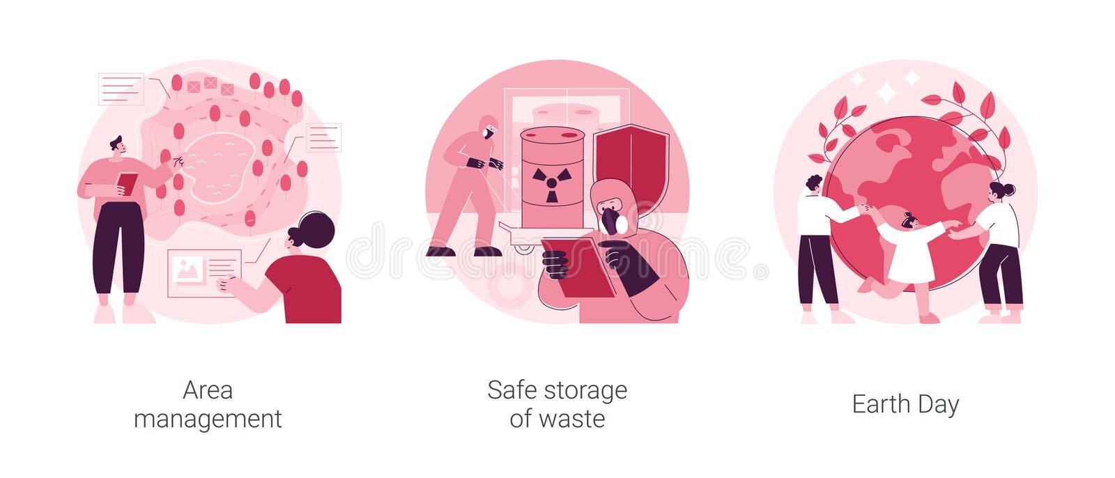 Safe Storage of Waste Isolated Concept Vector Illustration. Stock ... Safe Storage of Waste Isolated Concept Vector Illustration. Stock ...