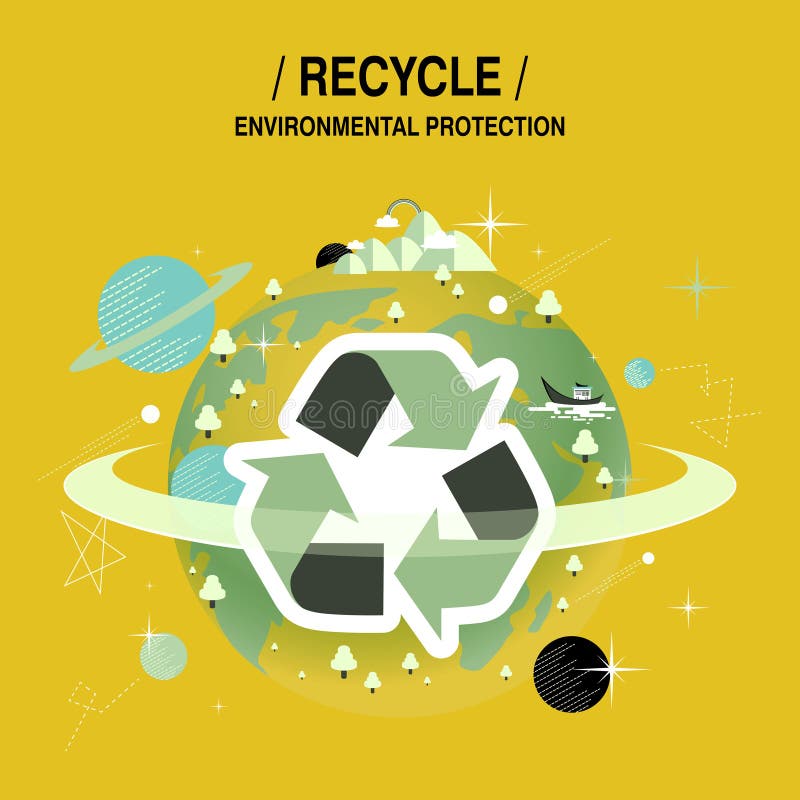 Environmental Protection Concept Stock Vector - Illustration of ecology ...