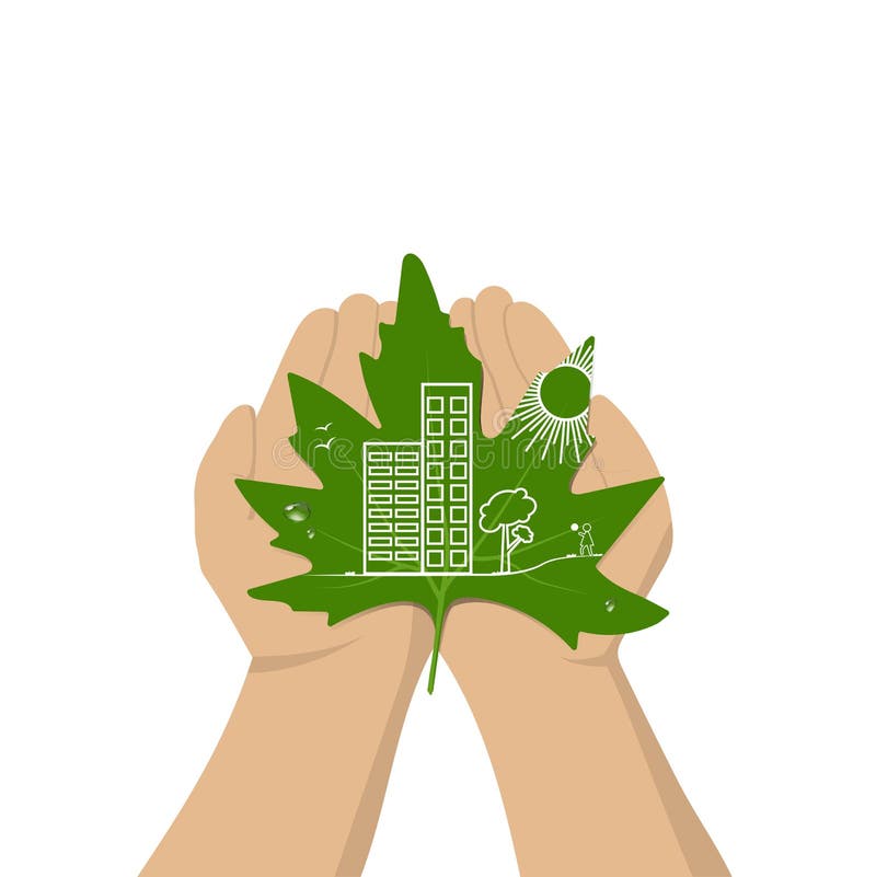 Environmental Protection, Ecology Concept Illustration in Flat Style ...
