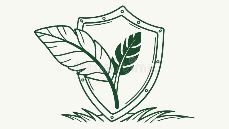 Environmental Protection and Nature Conservation Green Shield Logo ...