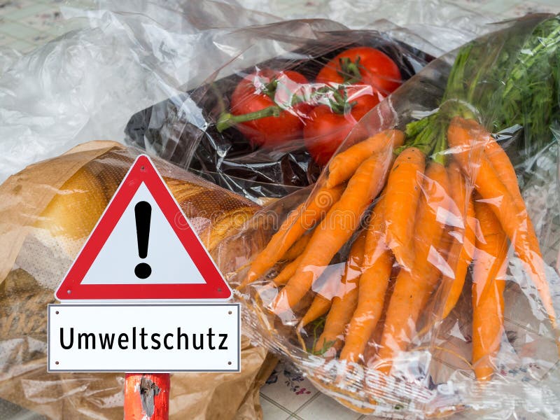 Environmental Protection Plastic Waste in German Stock Photo - Image of ...