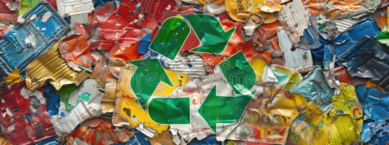 Environmental Protection Sign on a Garbage Can. Selective Focus Stock ...