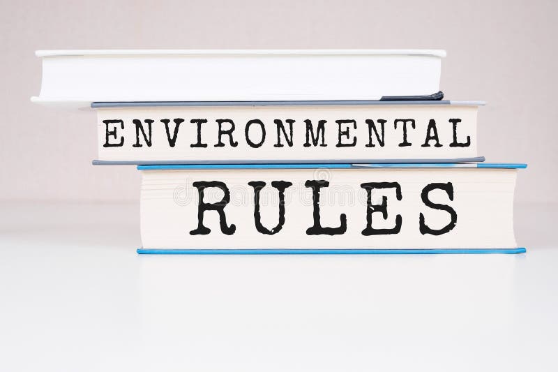 Environmental Rules Text Title Book Background Stock Photo - Image of ...