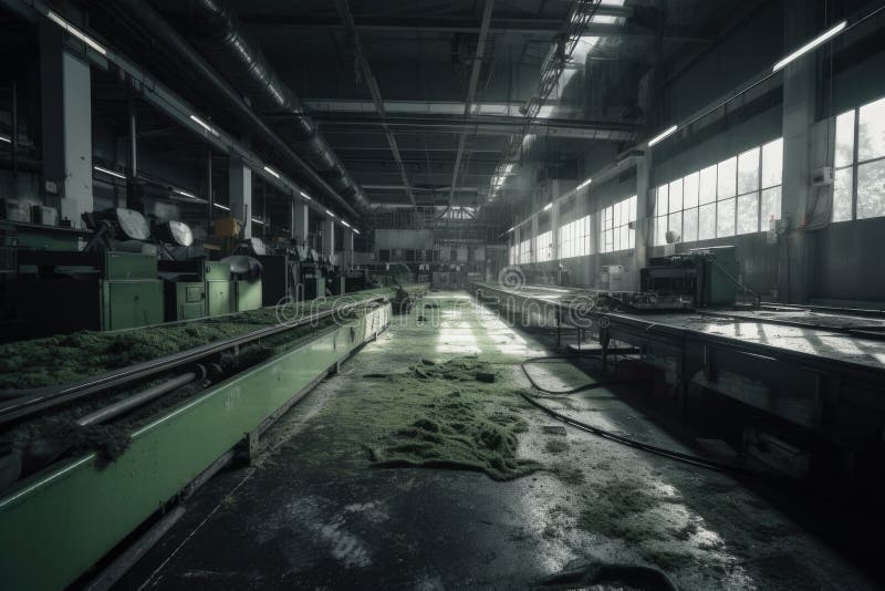 Environmental Safety. Industry Plant for Sorting and Processing Plastic ...