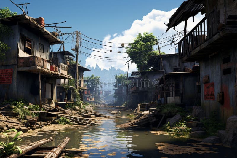 Environmental Scenes Highlighting the Stock Illustration - Illustration ...