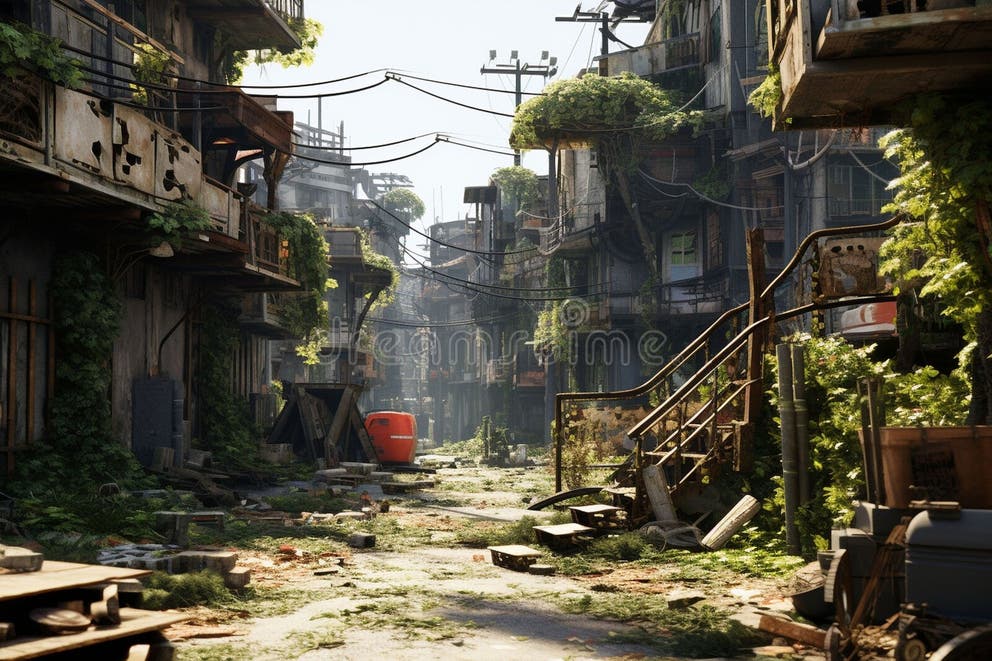 Environmental Scenes Highlighting the Stock Illustration - Illustration ...