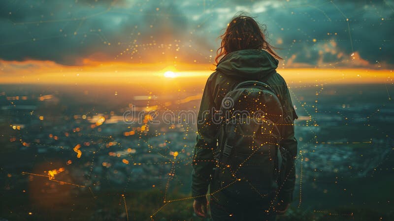 Environmental Scientist Monitoring Climate Data Stock Image - Image of ...