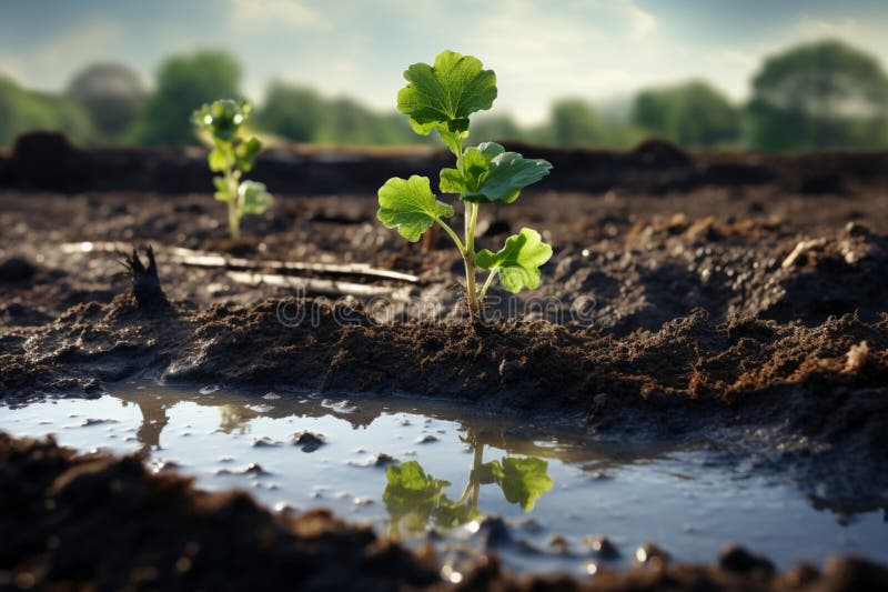 Environmental Stewardship a Tree Being Planted To Contribute To Climate ...