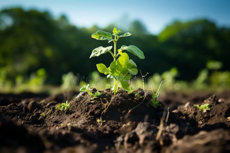 Environmental Stewardship a Tree Being Planted To Contribute To Climate ...