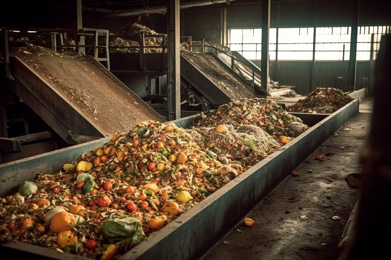 Environmental Waste Sorting Center. Ecological Recycling of Waste. Ai ...