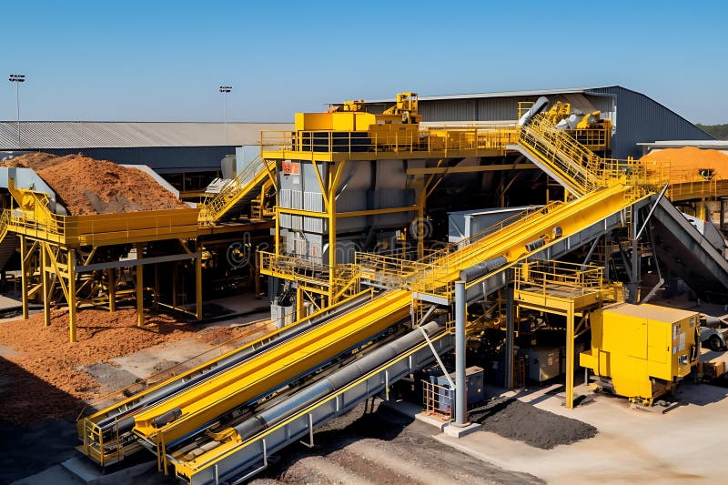 Environmental Waste Sorting Center. Ecological Recycling of Waste. Ai ...