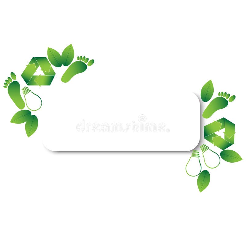 Environmentally Friendly Frame Stock Vector - Illustration of ideas ...