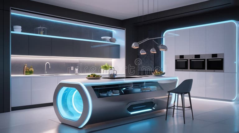 Environmentally Friendly Future Kitchen Concept: Generated AI Results ...