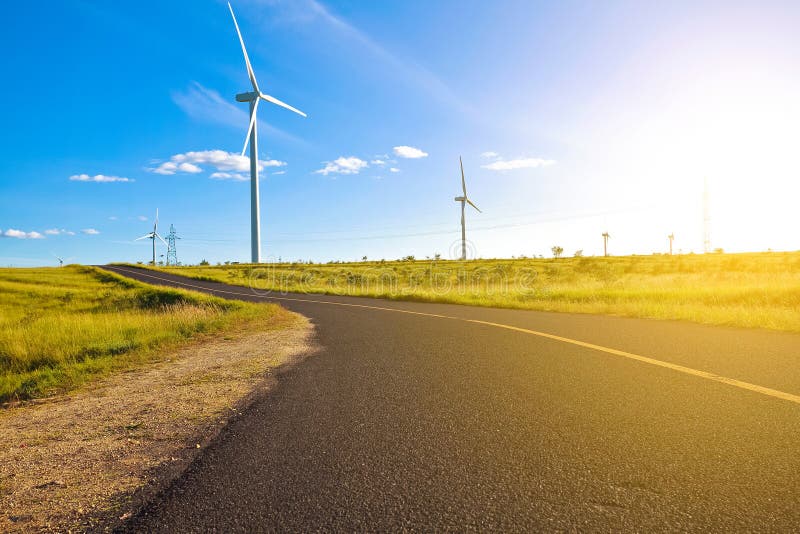 Environmentally Friendly Power Generation Wind Power Turbines Stock ...