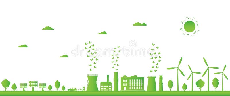 Environmentally Friendly Production and Renewable Energy Sources. Large ...