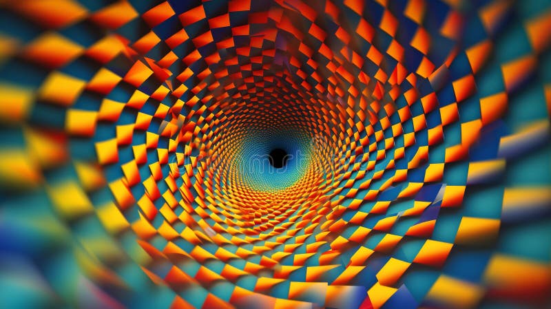 Optical Illusion, Visual Illusion, Bright Patterns with 3D Effect ...